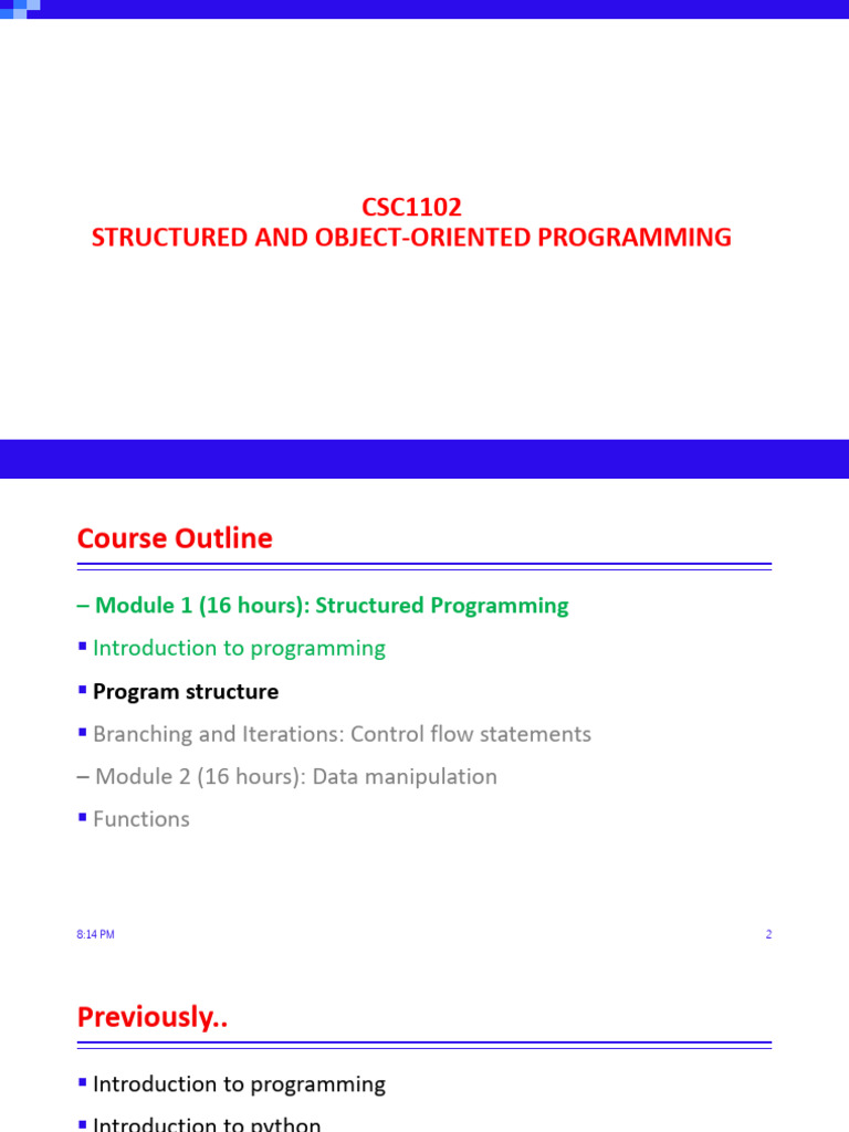 Lect2-Python Syntax and Variable | PDF
