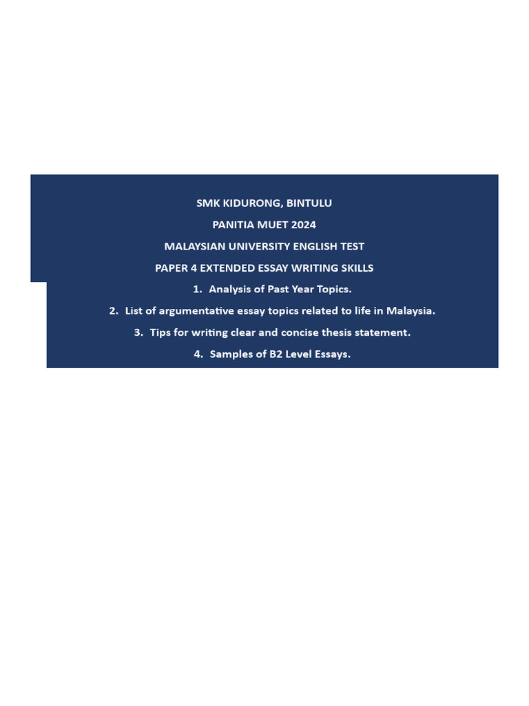 Argumentative Essay Topic Analysis and Samples For 2024 | PDF ...