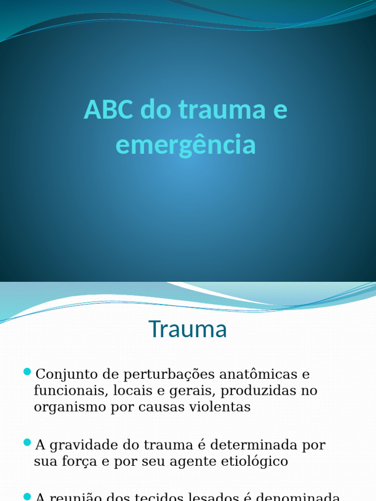 ABC Do Trauma e Emergência | PDF