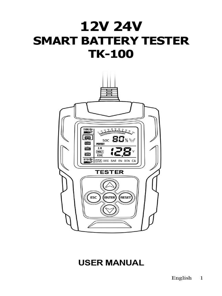 Smart Battery Tester SKUJ62312 | PDF
