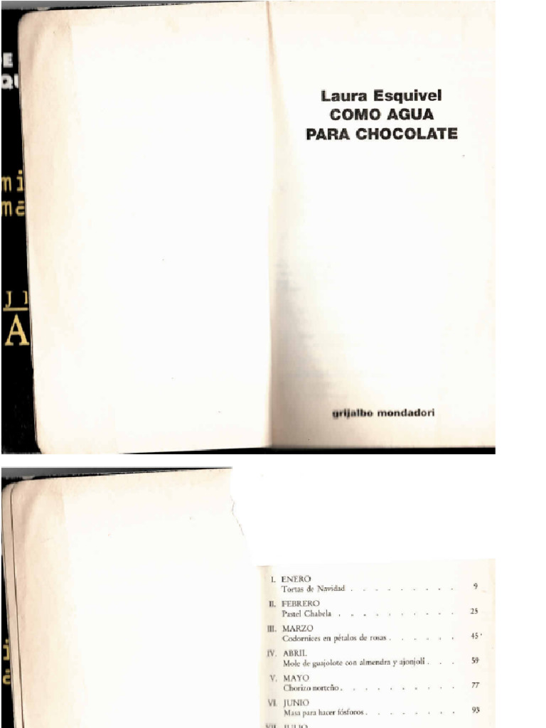 Como Agua para Chocolate, Laura Esquivel | PDF