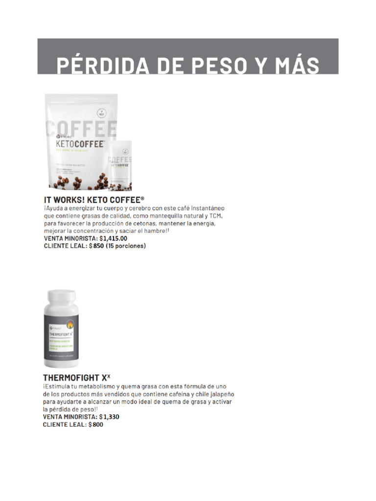 Productos It Works México | PDF