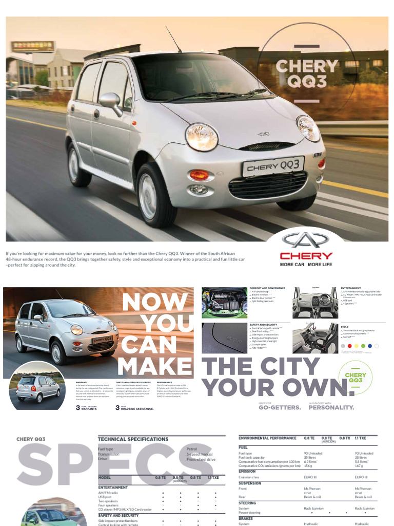 2015 Chery Qq3 Za | PDF