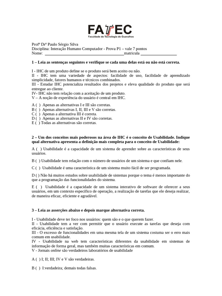 Prova IHC | PDF