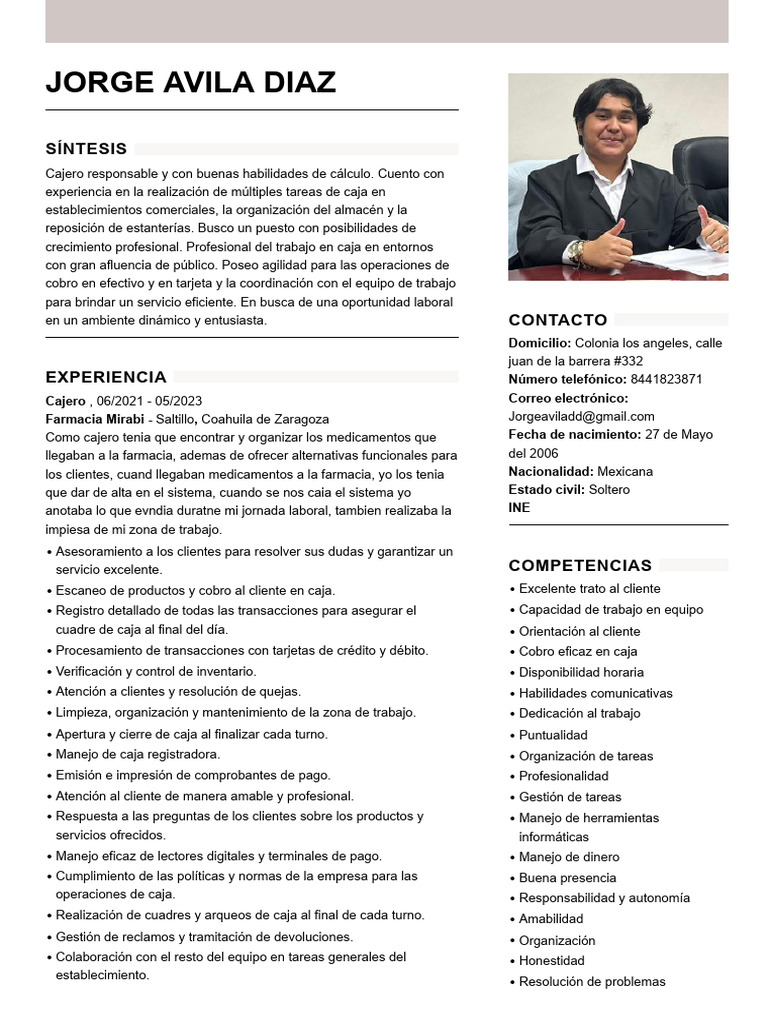 Jorge AvilaDiaz CV | PDF