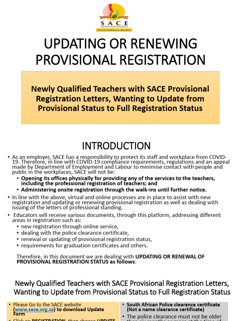 Sace - 23267-2020-05-05-Provisional Registrations Final | PDF