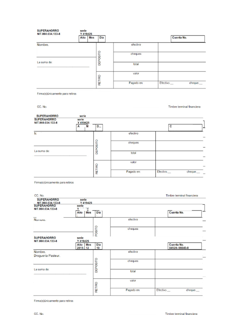 Comprobantes RCA | PDF