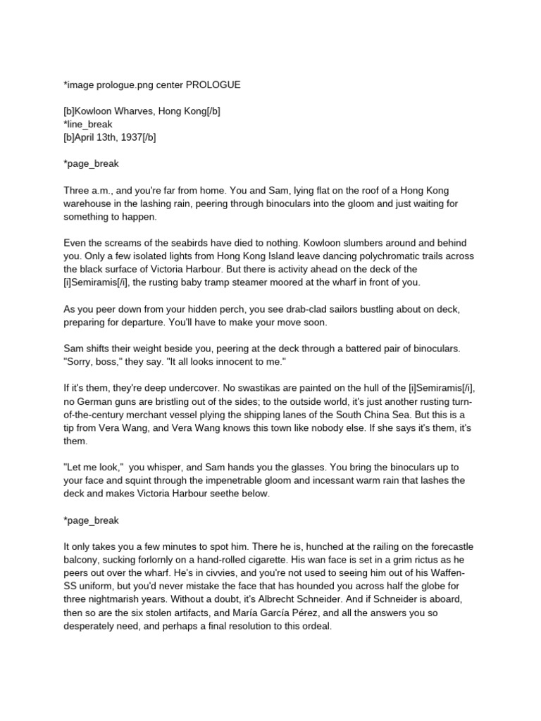 Chapter00 Prologue | PDF | Mystery, Thriller & Crime Fiction