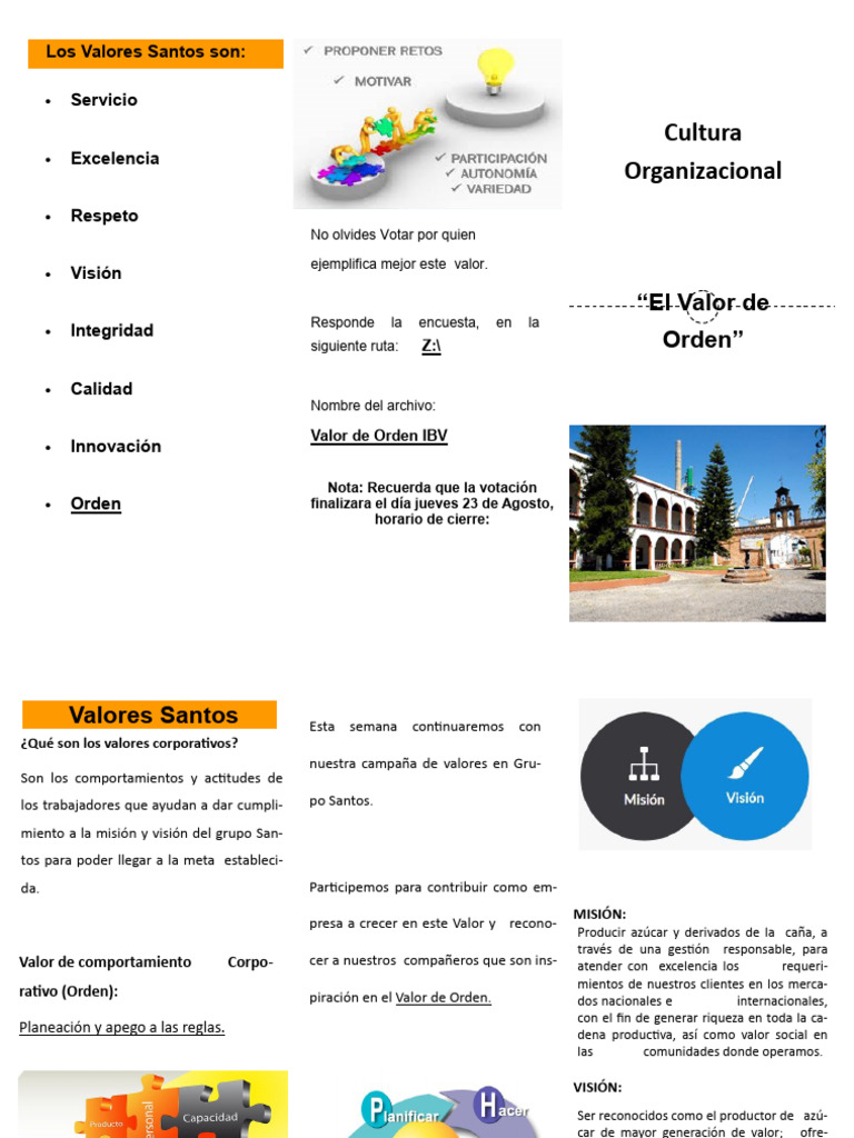 Triptico de ORDEN | PDF