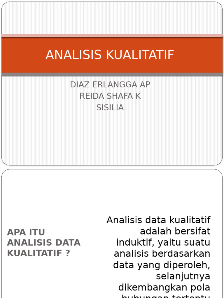 Analisis Kualitatif | PDF