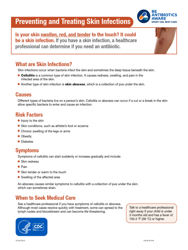 Skin Infection CDC | PDF