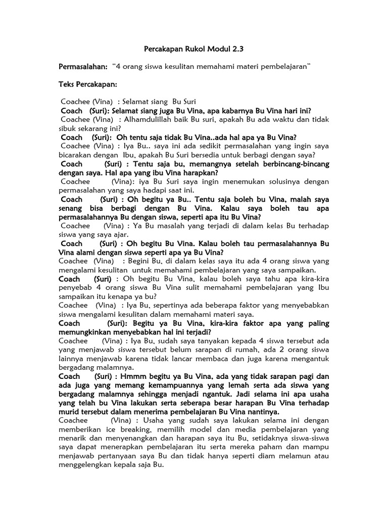 Percakapan Vina | PDF