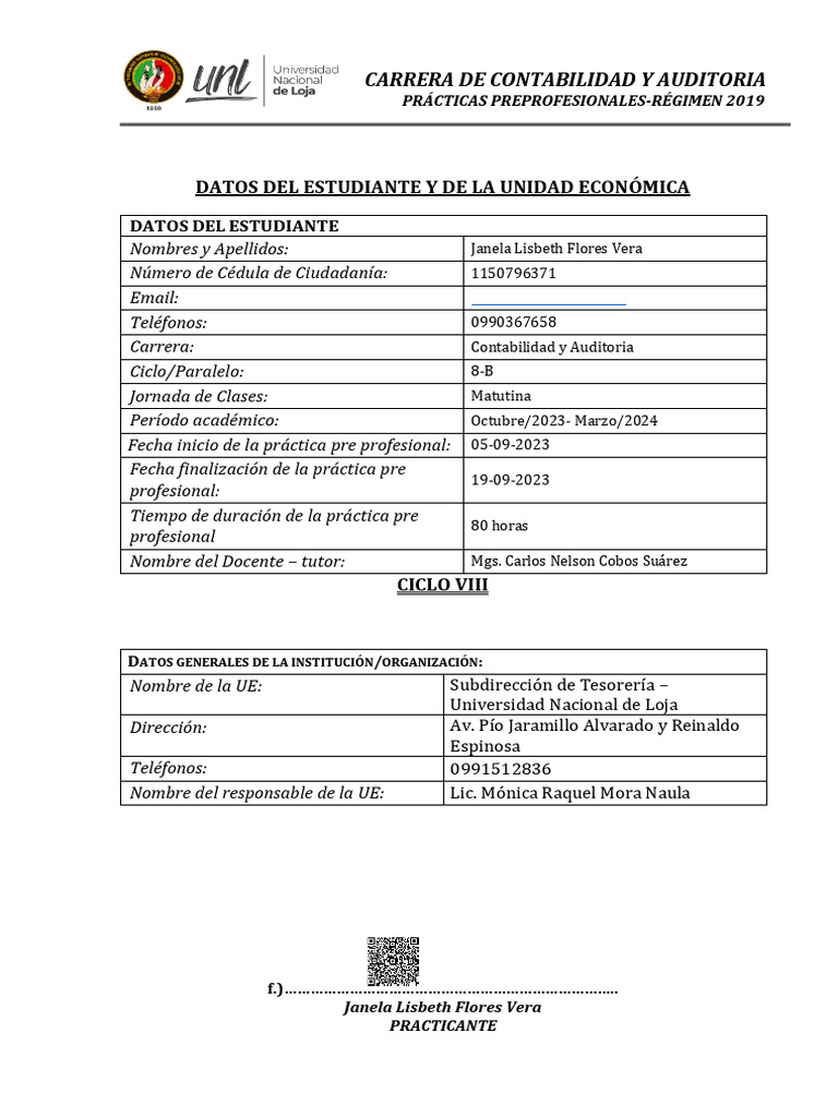 DATOS DEL PRACTICANTE Y LA UE - 8B (1) - Signed | PDF