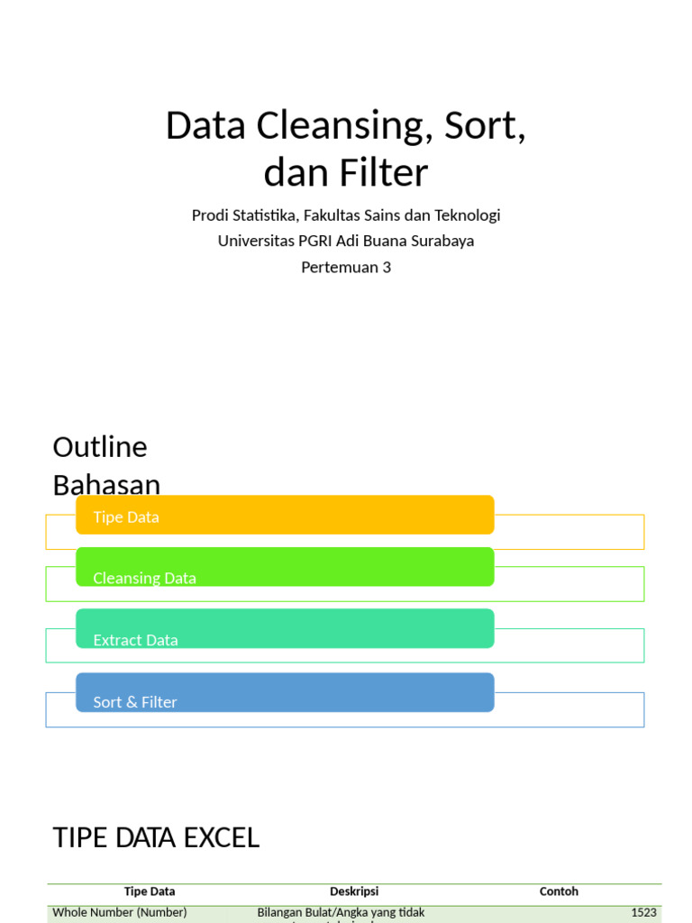 Materi M3 - Data Cleansing | PDF