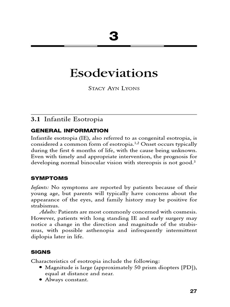 Chapter 3 - Esodeviations | PDF