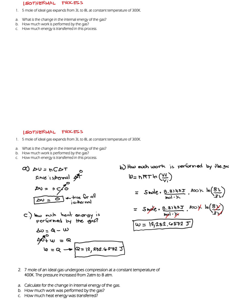 Sample-problems-Thermodynamic-process | PDF