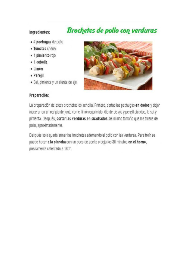 Receta Mila Tarea | PDF