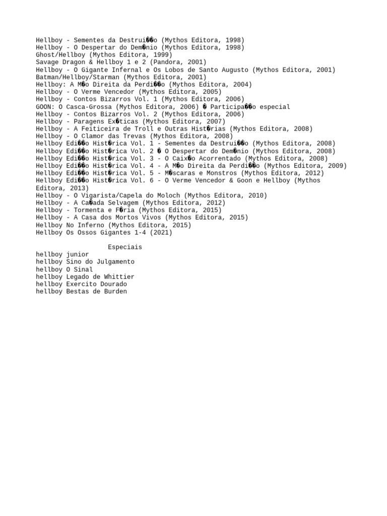 Hellboy HQS | PDF