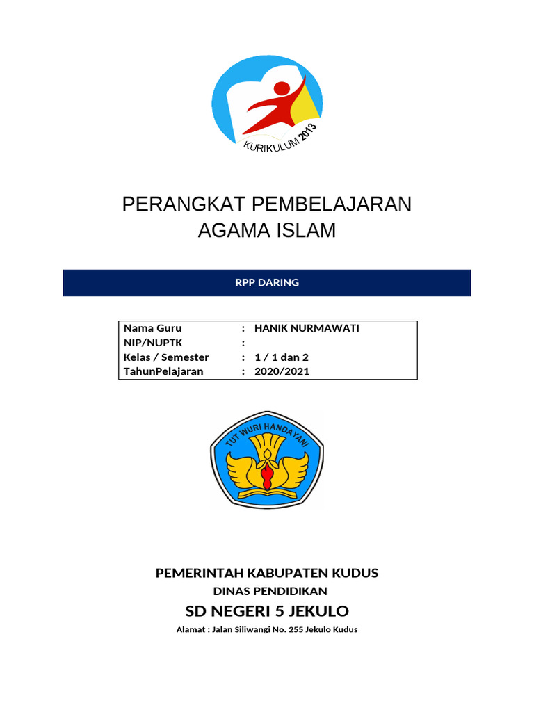 Cover RPP REVISI 2019 | PDF