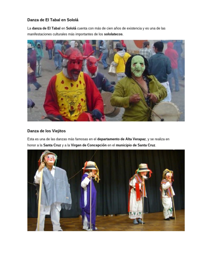 Danza de El Tabal en Sololá | PDF