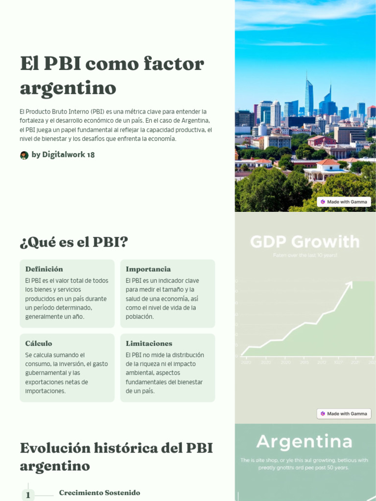 El PBI Como Factor Argentino | PDF