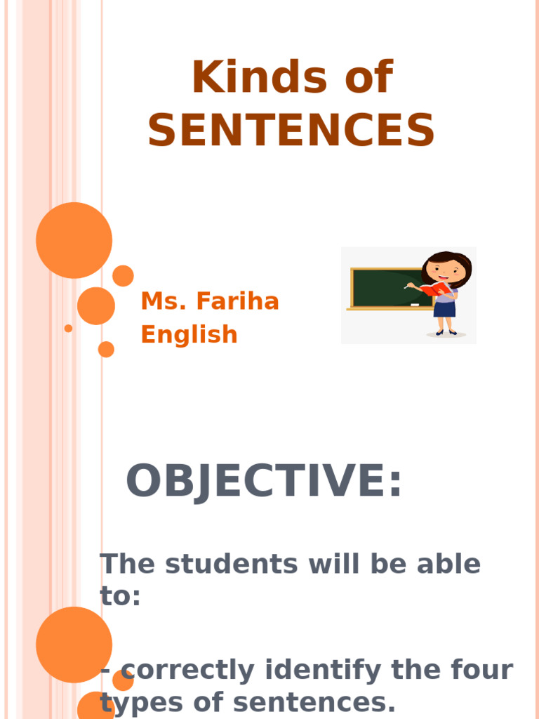 Four Kinds of Sentences | PDF