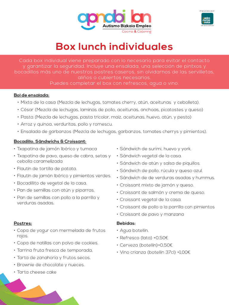Carta Box Lunch | PDF