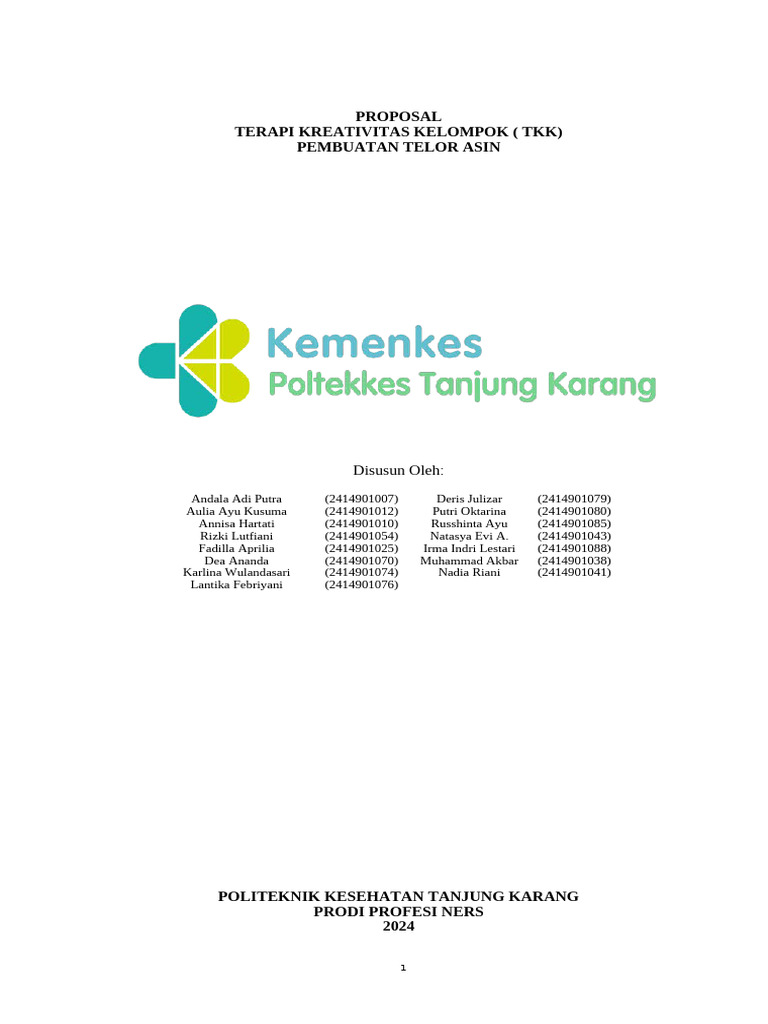 TKK Telor Asin | PDF