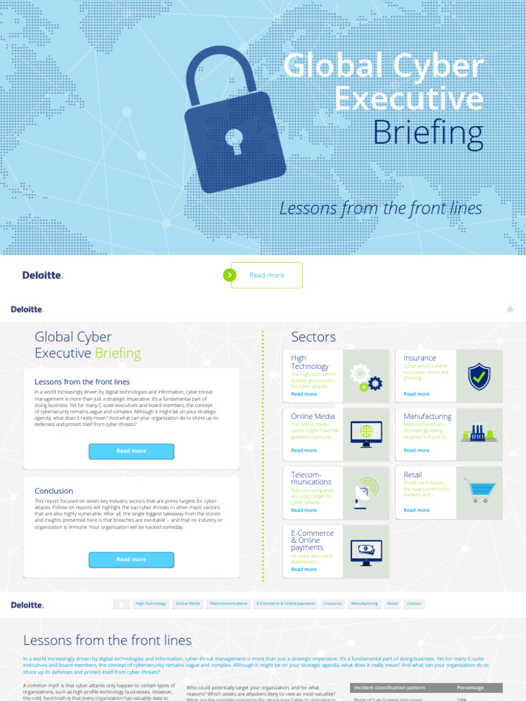 1.deloitte Global Cyber Executive Briefing | PDF