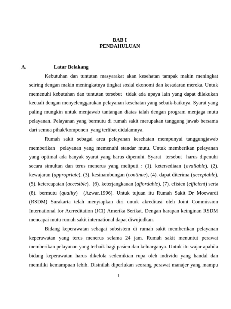 Laporan Manajemen Melati I | PDF