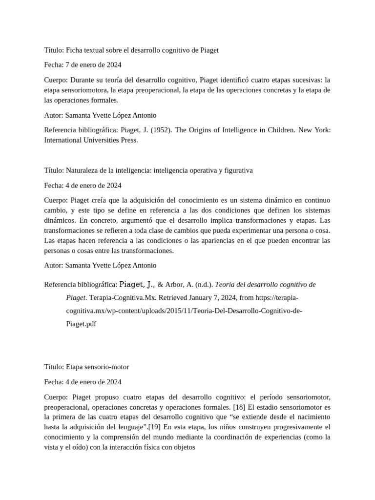 Fichas Textuales | PDF