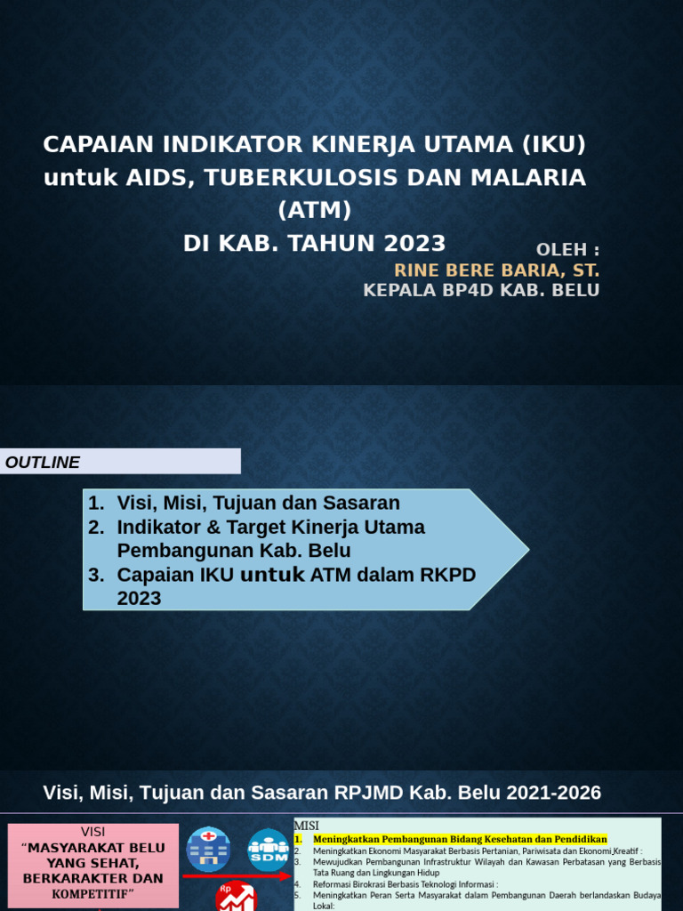 Materi Kaban Capaian IKU Untuk ATM 2023 | PDF