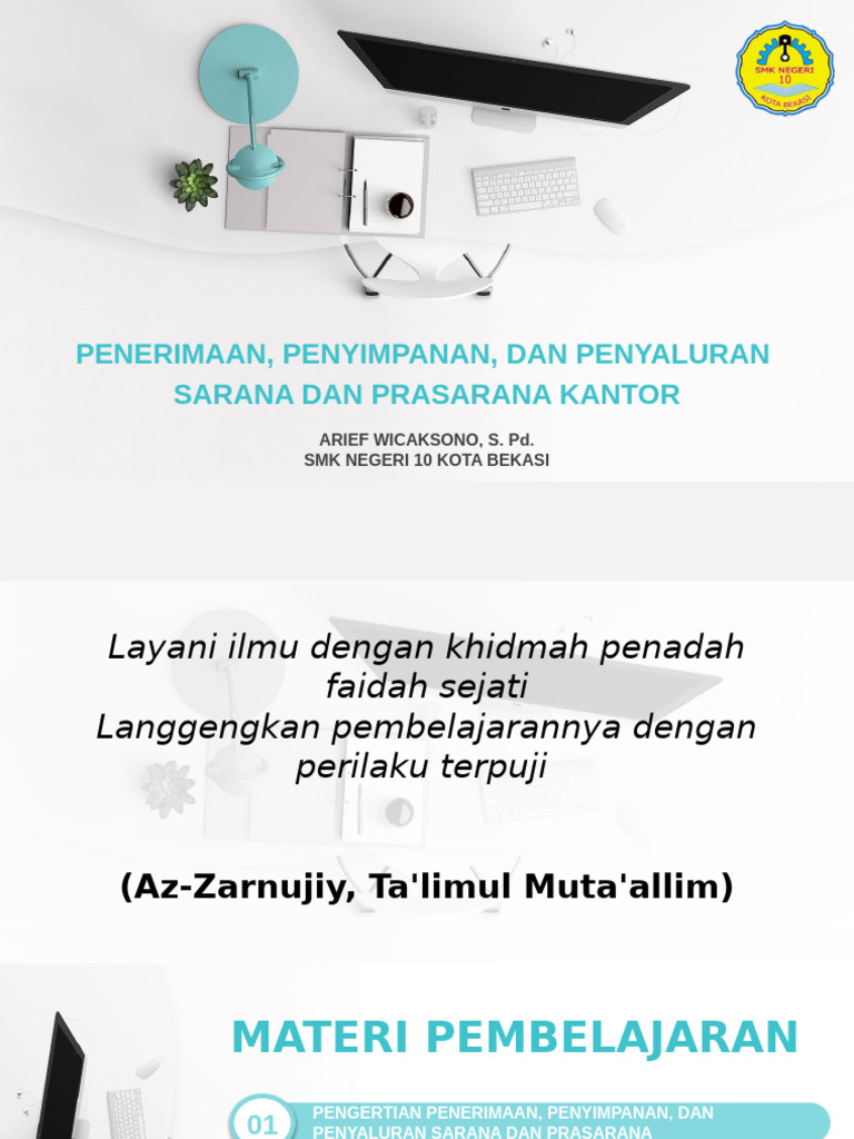 Penerimaan, Penyimpanan, Dan Penyaluran Sarana Prasarana Kantor | PDF