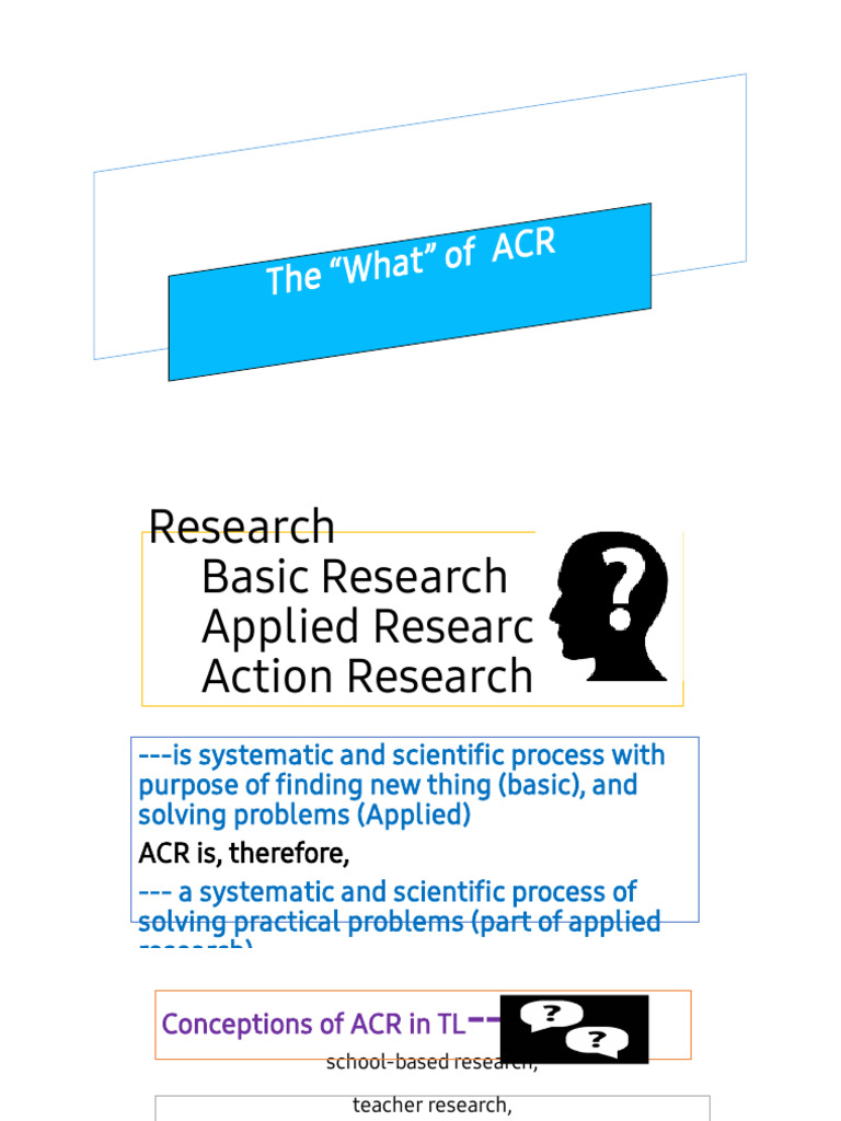 The "Wha T" of ACR: Chapter O Ne | PDF