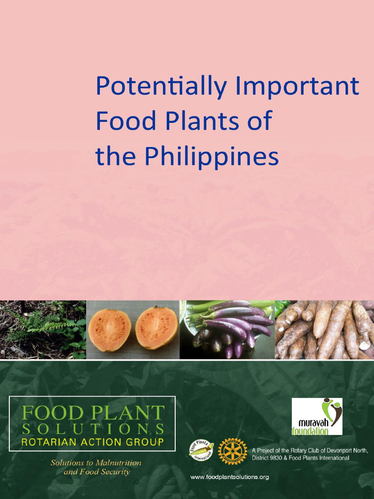 Potentially Important Food Plants of The Philippines V3 | PDF