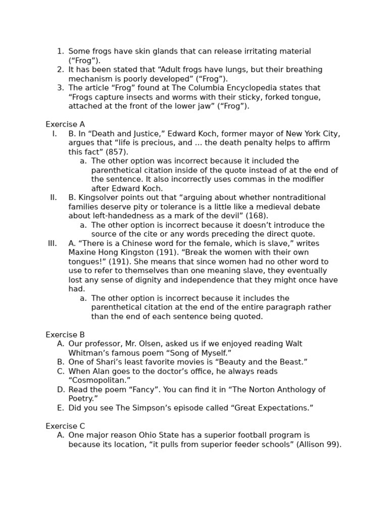 MLA Practice Submission | PDF