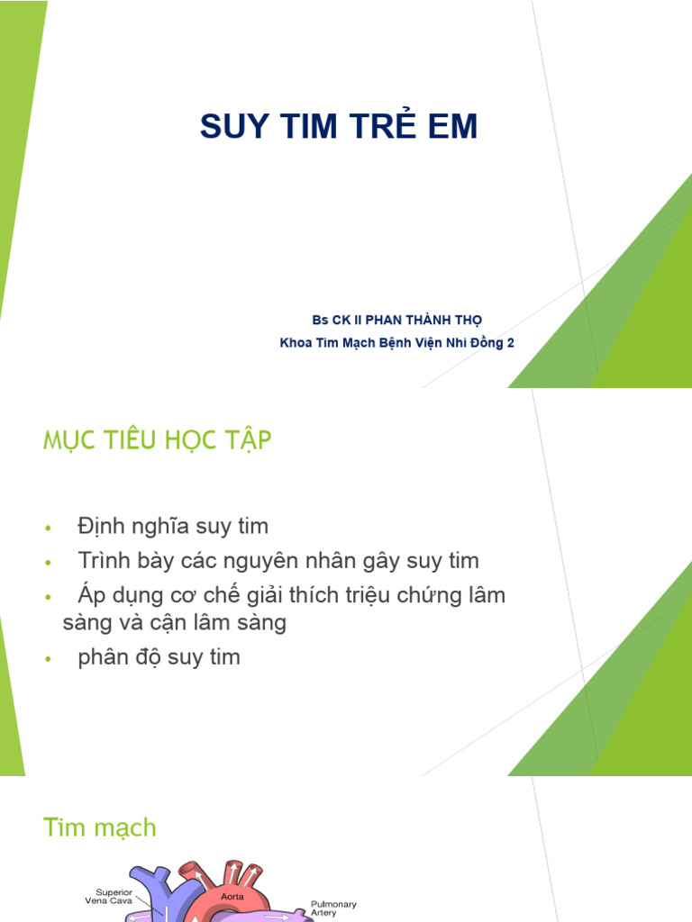 Bài giảng suy tim trẻ em | PDF