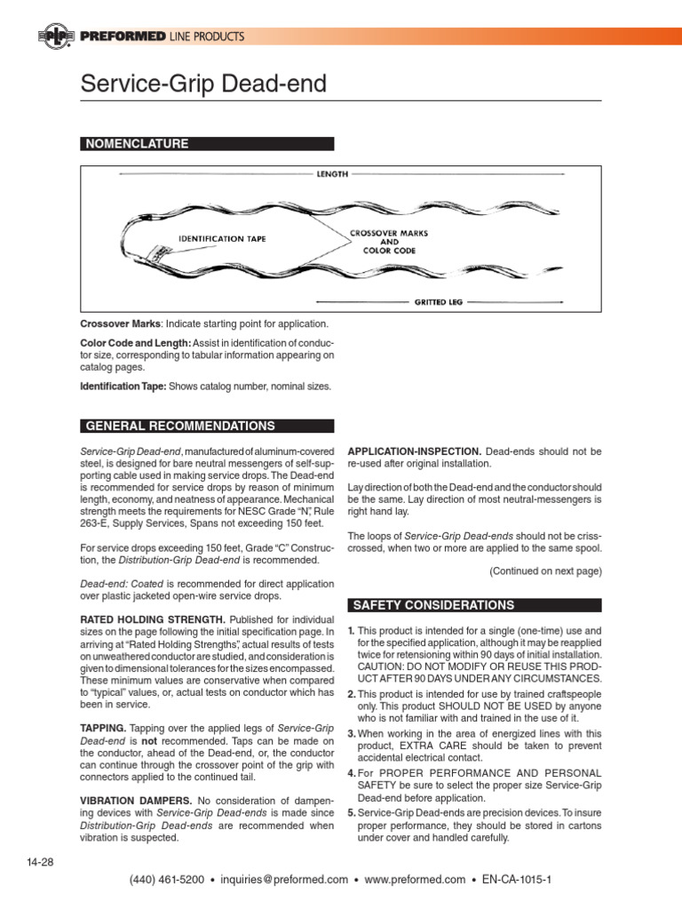 Preformed Line Products SG 4504 Brochure | PDF