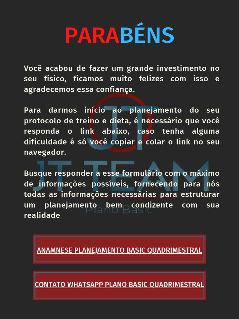 Plano Basic Quadrimestral | PDF