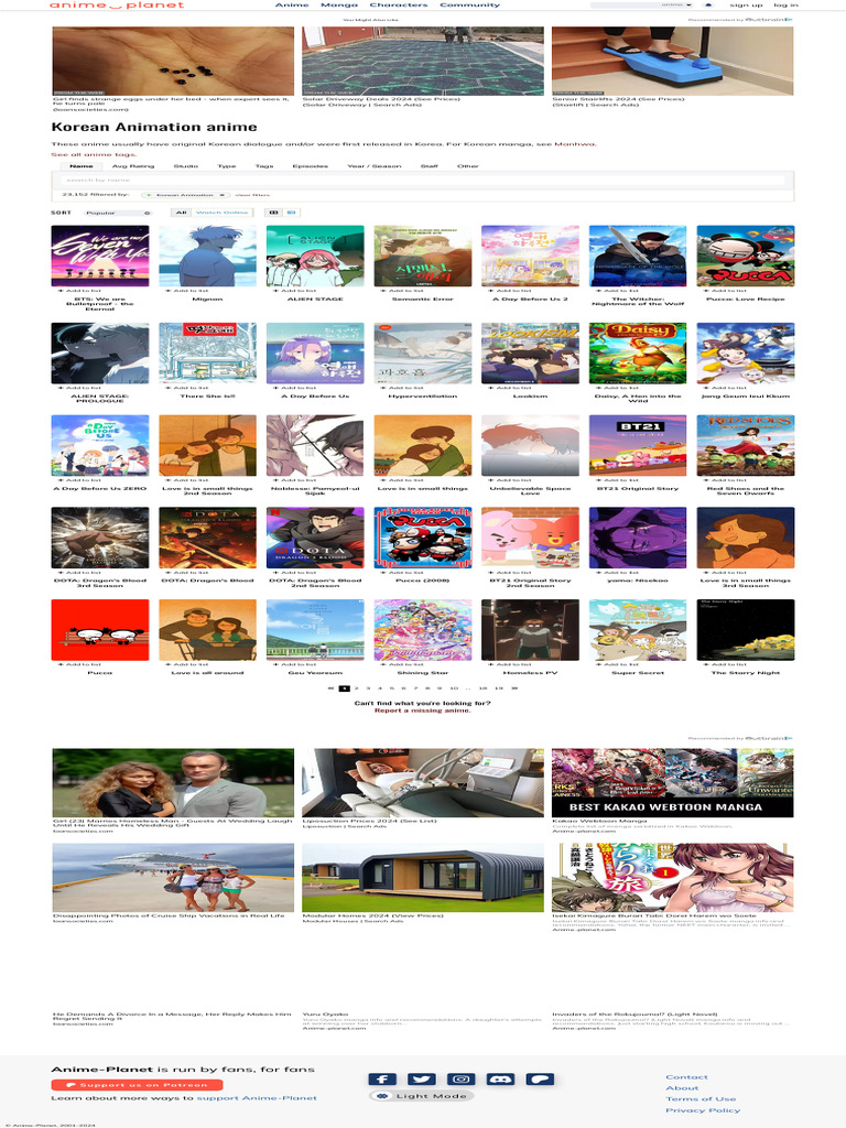 Korean Animation Anime Anime-Planet | PDF