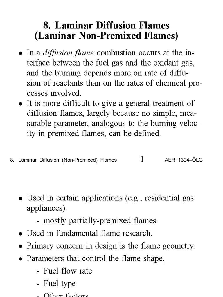 Laminar Diffusion Flames | PDF | Diffusion | Combustion