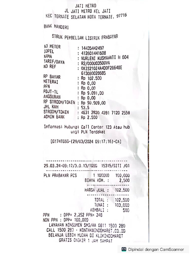 Rekening Listrik | PDF