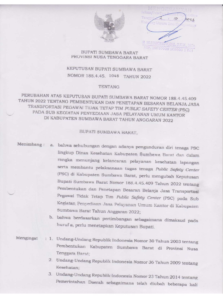 Sk Perubahan 2022 Pdf