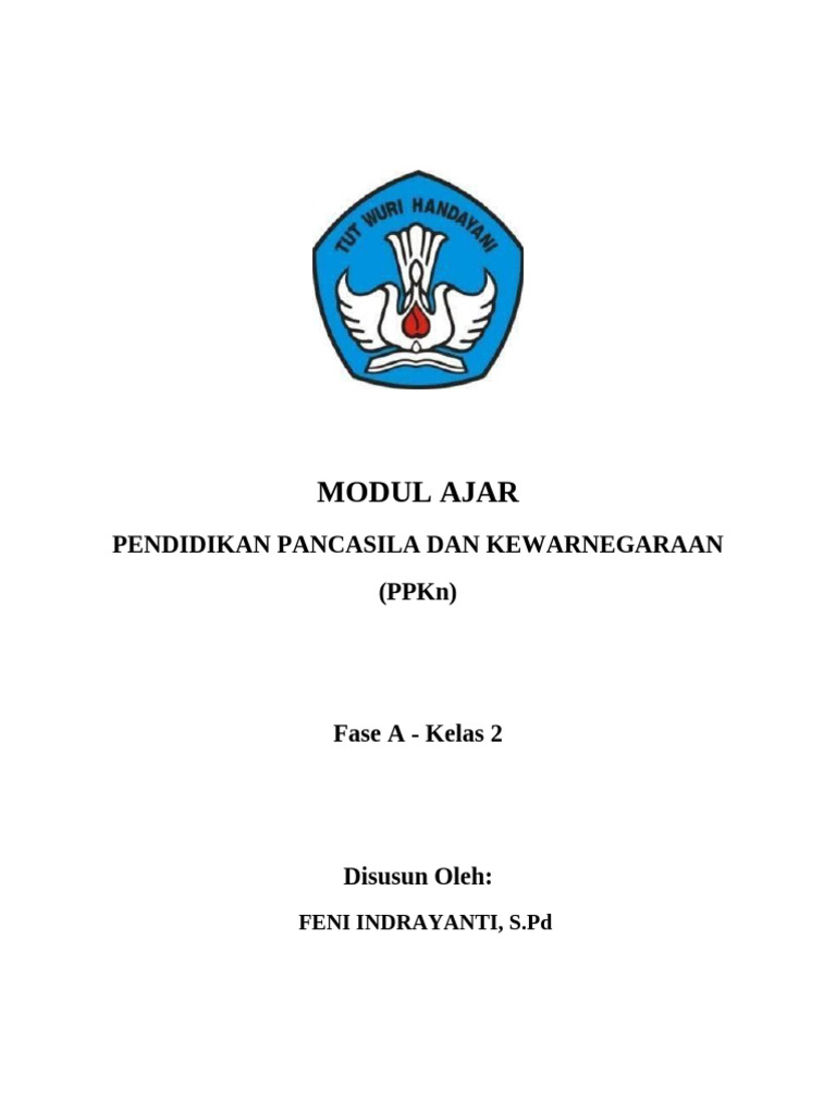 Modul Ajar PPKN - Pancasila, Simbol, Dan Contoh Pengamalannya. - Fase A ...