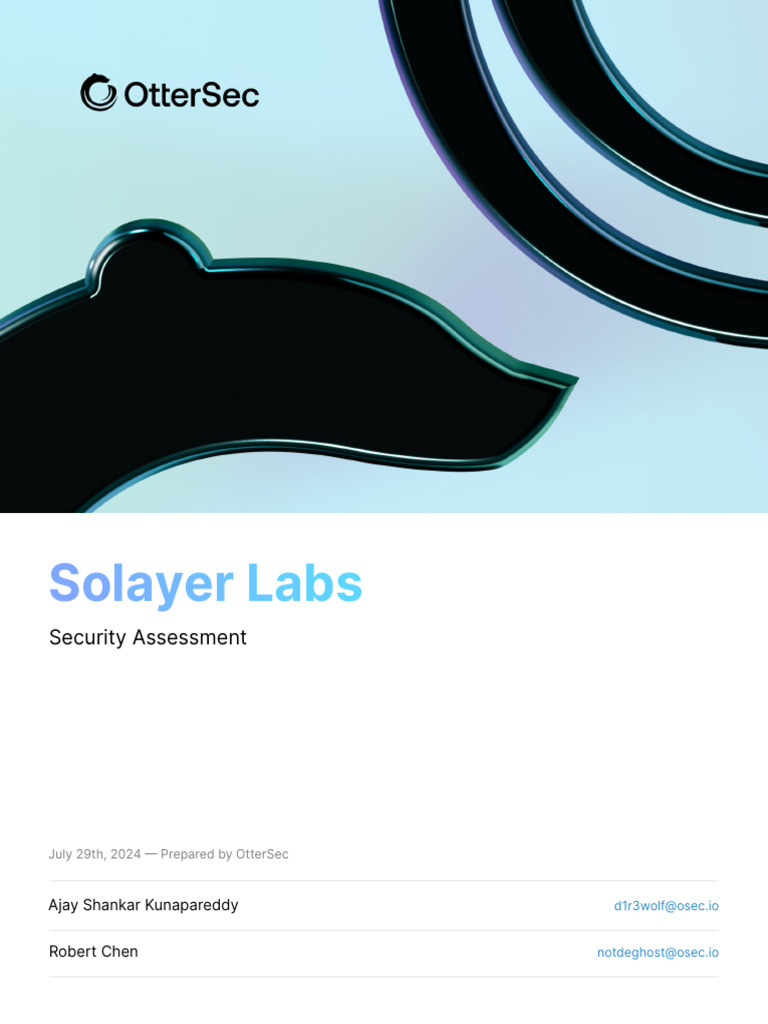 OtterSec Audit Report Restaking Program | PDF