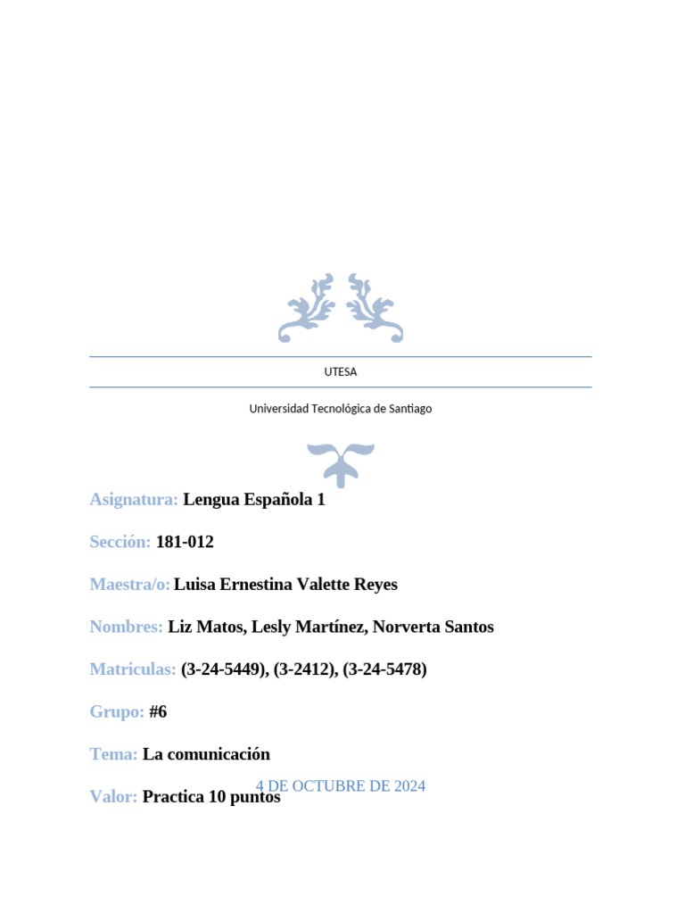 Esp I Práct #1 1er P (2) EDITADO | PDF