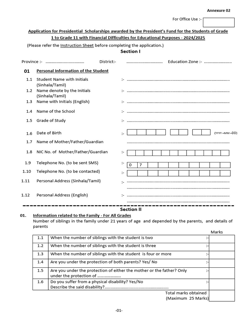 Application Form en | PDF