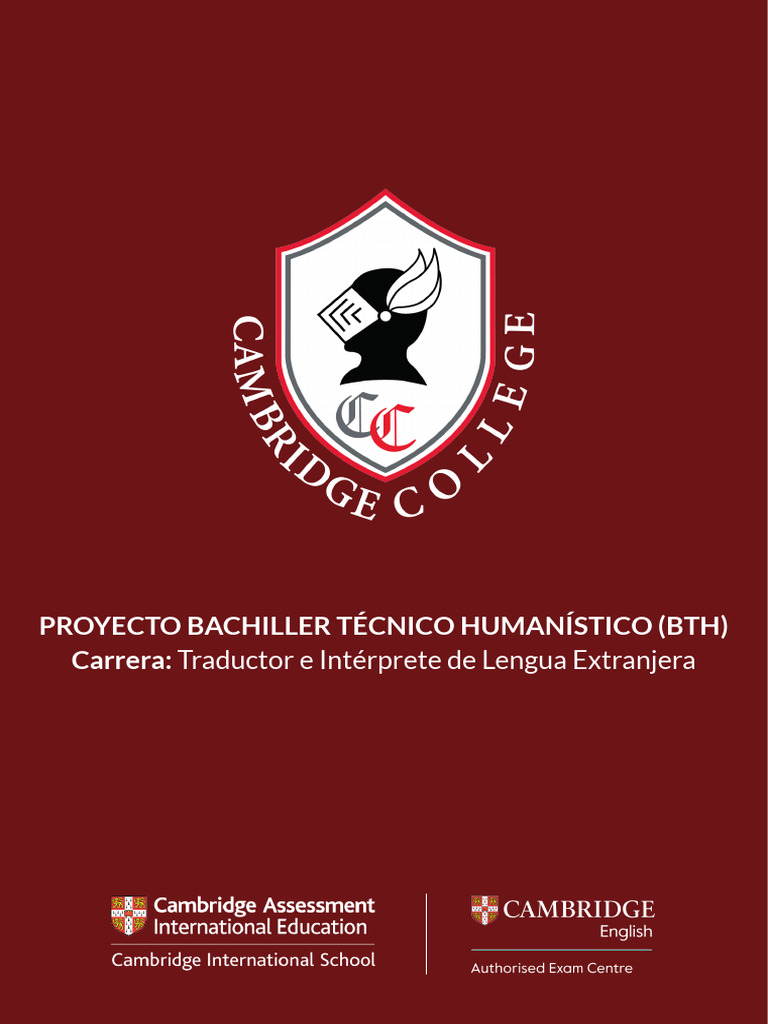 Proyecto Bachiller Tecnico Humanistico BTH 1 | PDF