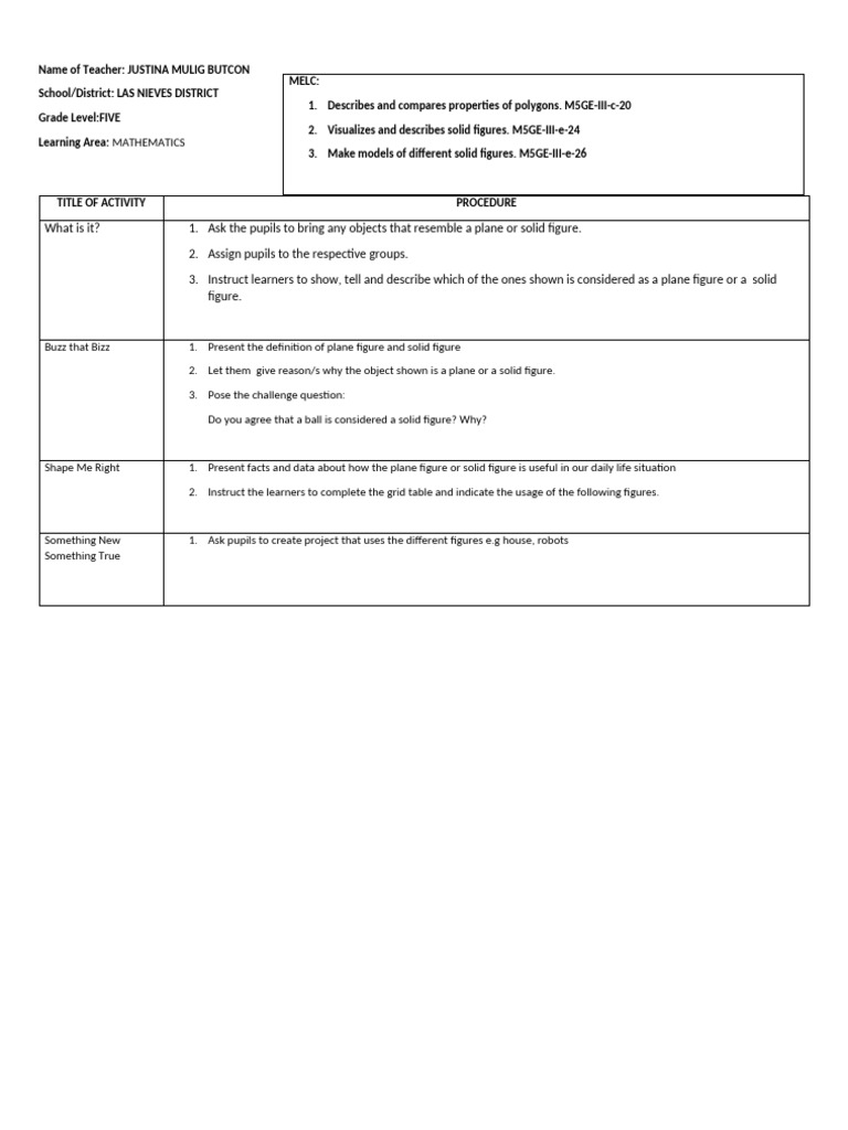 SESSION - 1 - Output - BUTCON - LAS NIEVES DISTRICT - E.G.MontillaES | PDF