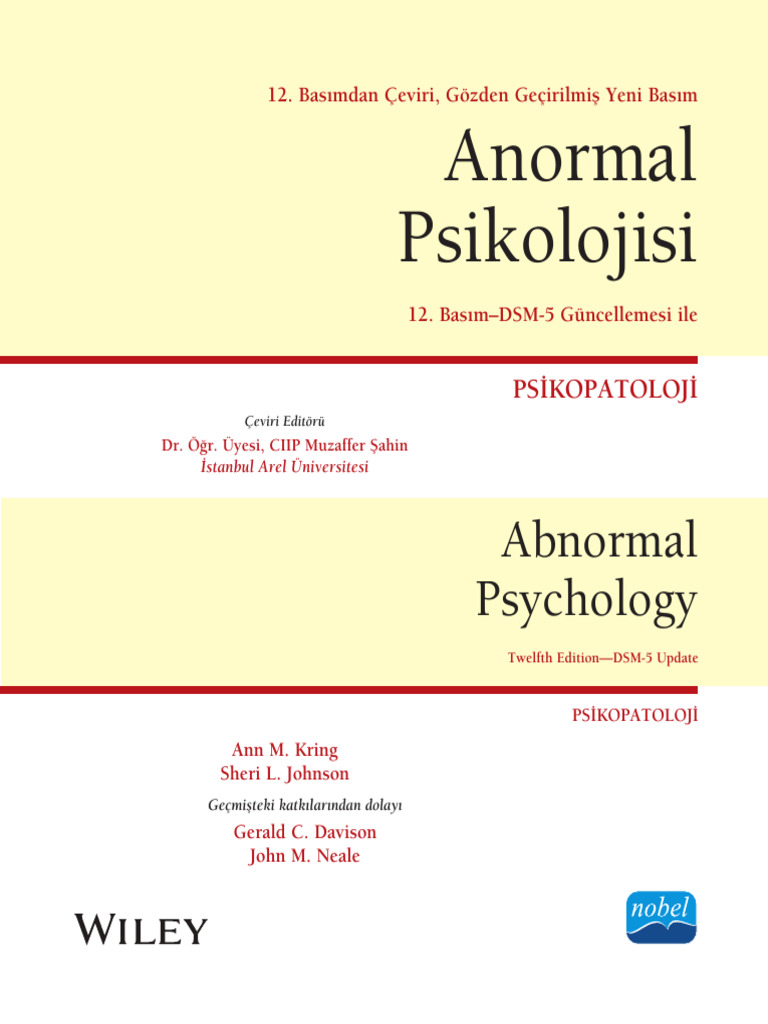 Anormal Psikoloji Jen 165533 | PDF
